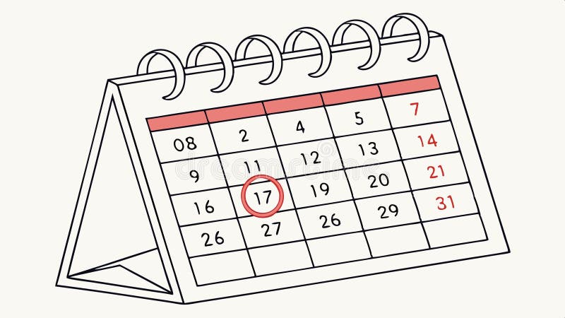 Calendar with Marked Dates, Planning Schedule Event Reminder ...