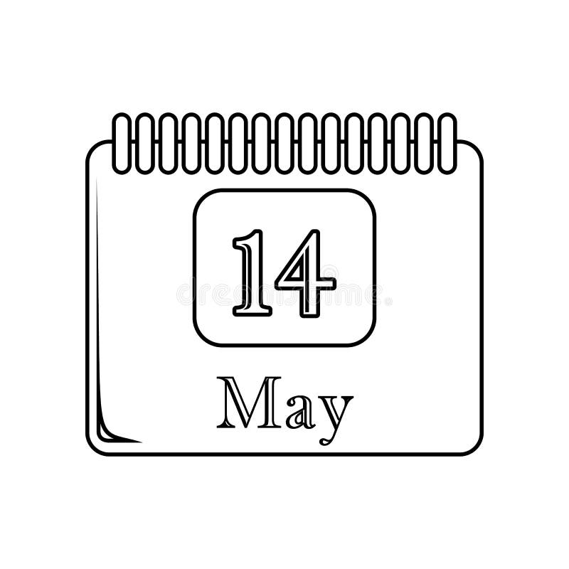 Calendar 14 May Icon. Element of Mother Day for Mobile Concept and Web ...