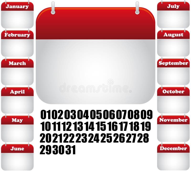 Calendar month icon stock vector. Illustration of date - 17509536