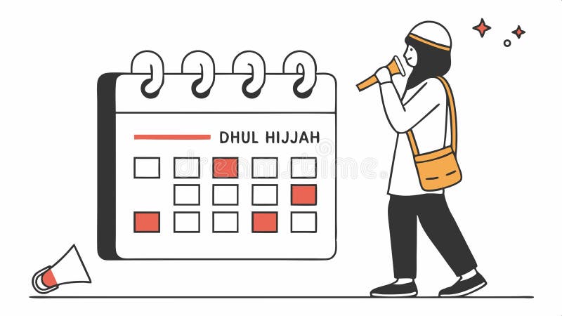 Calendar with Mosque Dates, Islamic Calendar, Event Planning and Date ...