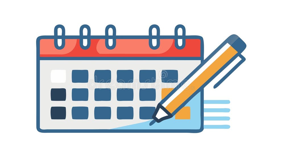 Calendar Note-Taking, Date Entry Icon Vector Design Generative AI Stock ...