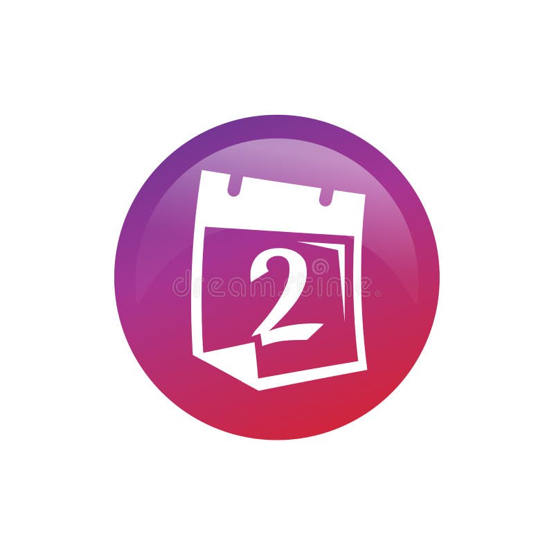 Calendar with Number 10 Icon Stock Vector - Illustration of white ...