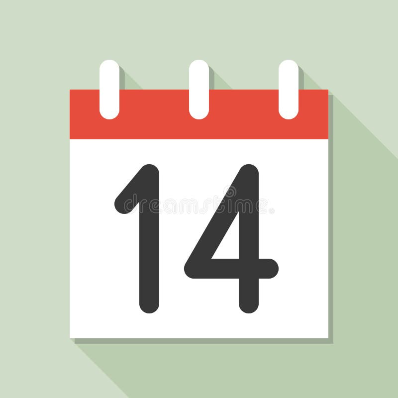 Calendar and Number, Calendar Icon Set, Flat Design Vector with Stock ...