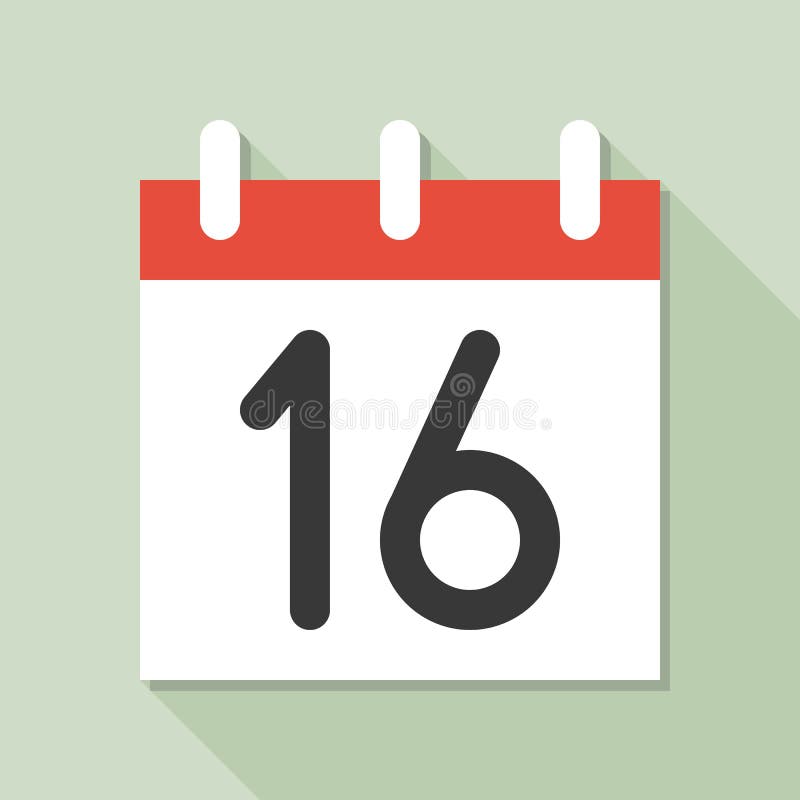 Calendar and Number, Calendar Icon Set, Flat Design Vector with Stock ...