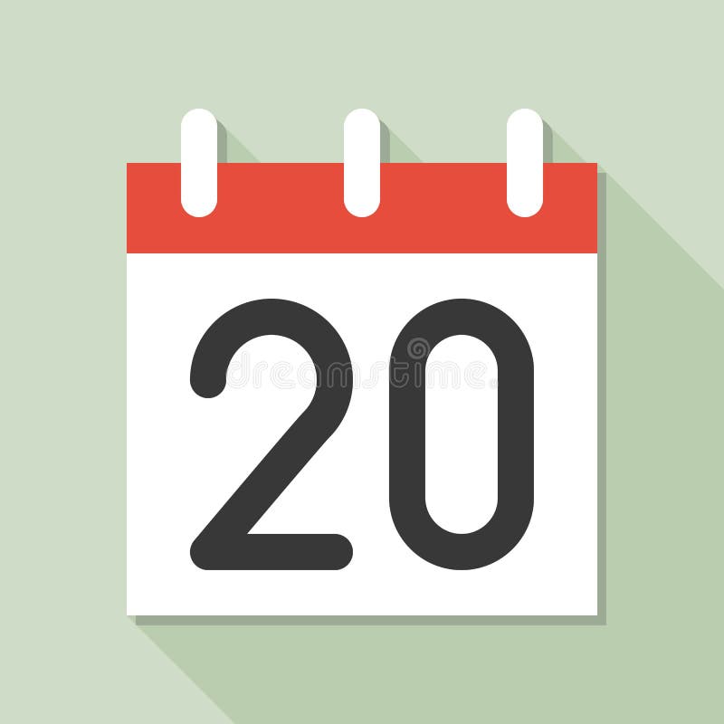 Calendar and Number, Calendar Icon Set, Flat Design Vector with Stock ...