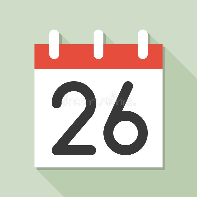 Calendar and Number, Calendar Icon Set, Flat Design Vector with Stock ...