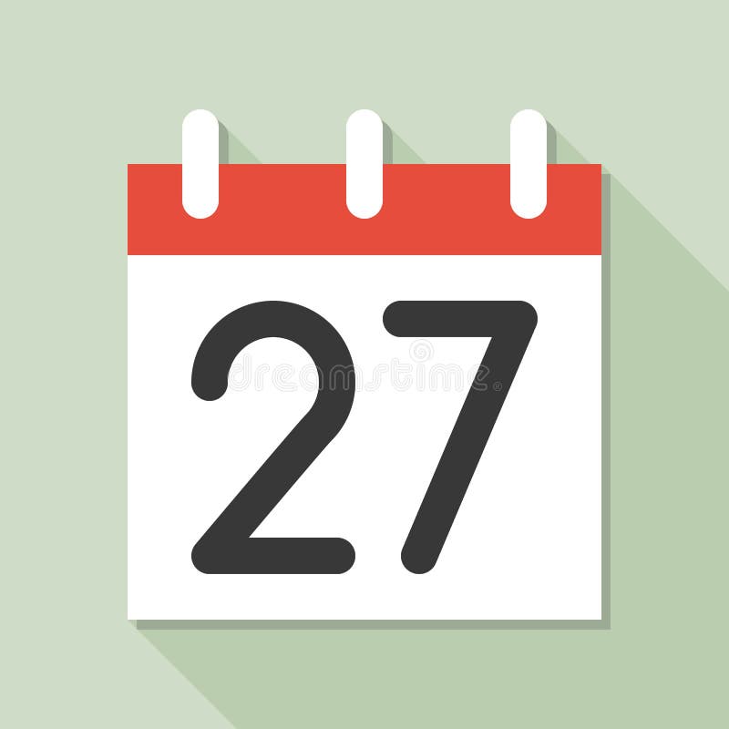 Calendar and Number, Calendar Icon Set, Flat Design Vector with Stock ...