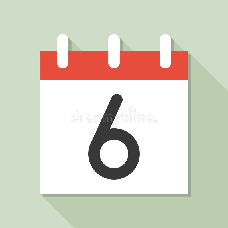 Calendar and Number, Calendar Icon Set, Flat Design Vector with Stock ...