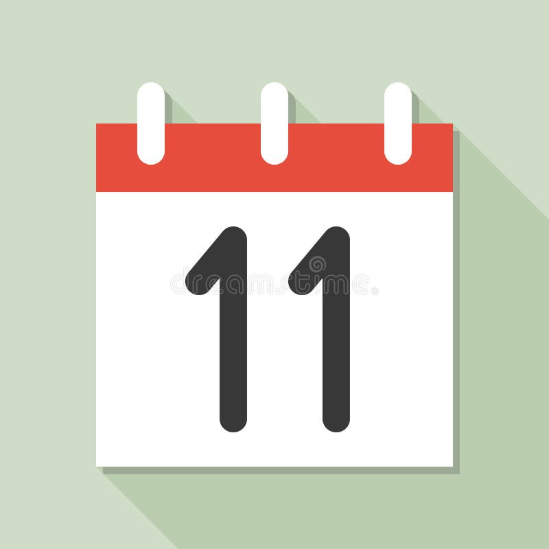 Calendar and Number, Calendar Icon Set, Flat Design Vector with Stock ...