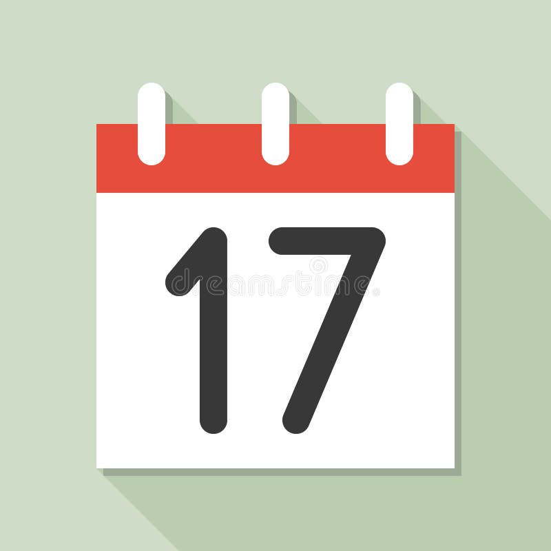 Calendar and Number, Calendar Icon Set, Flat Design Vector with Stock ...