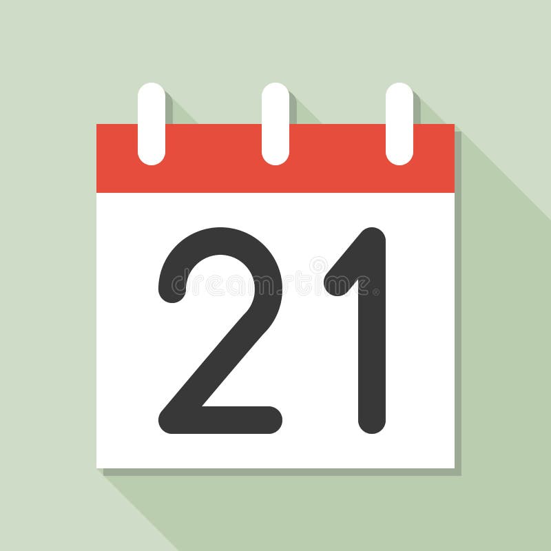 Calendar and Number, Calendar Icon Set, Flat Design Vector with Stock ...