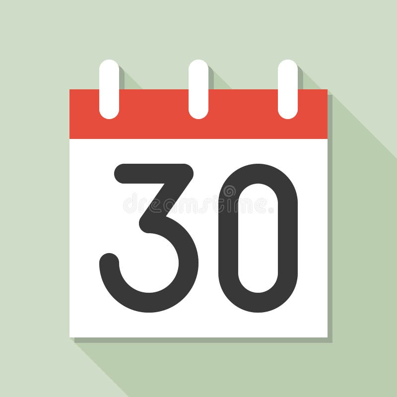 Calendar and Number, Calendar Icon Set, Flat Design Vector with Stock ...