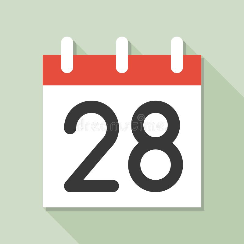 Calendar and Number, Calendar Icon Set, Flat Design Vector with Stock ...