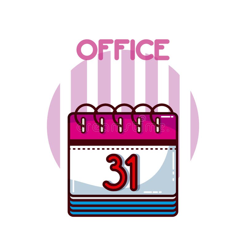 Calendar office element stock illustration. Illustration of stylish ...