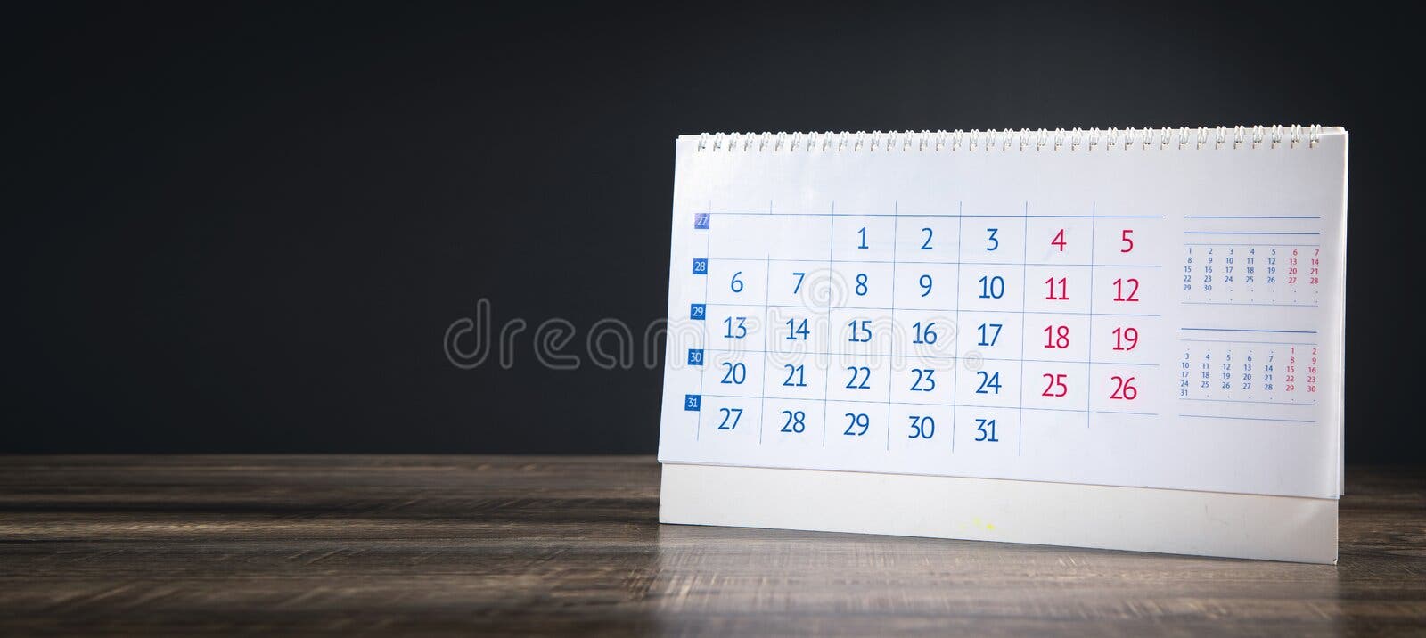 Calendar on the Office Table Stock Photo - Image of schedule, event ...