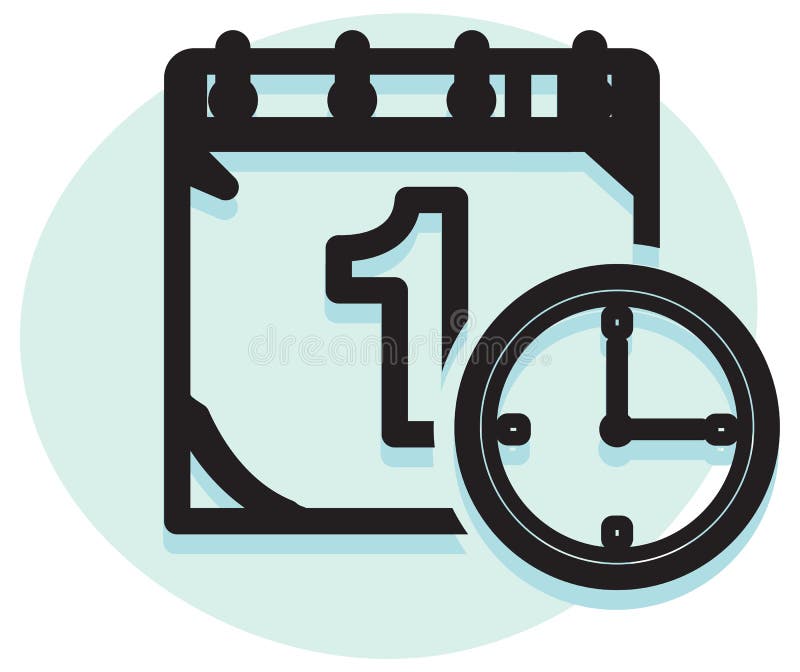 Calendar Organizer Icon stock illustration. Illustration of vector ...