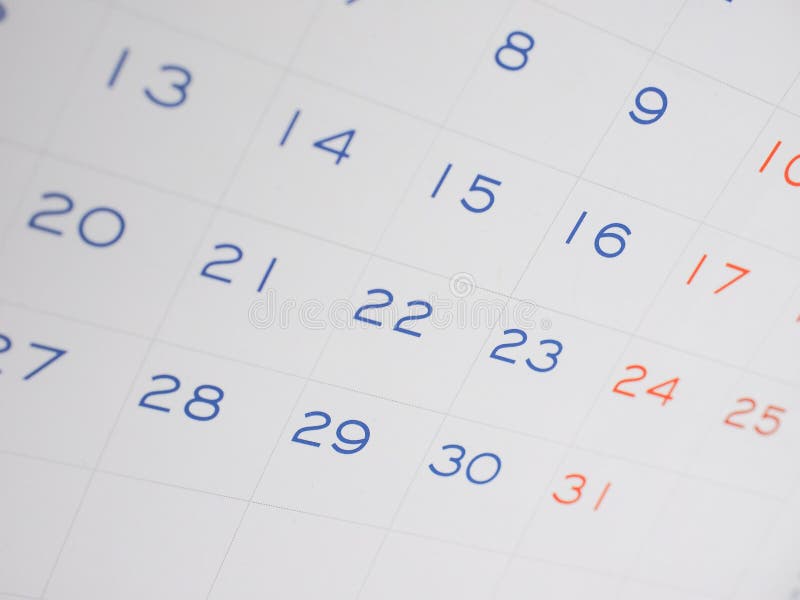 Calendar page stock image. Image of months, calendar - 47919575