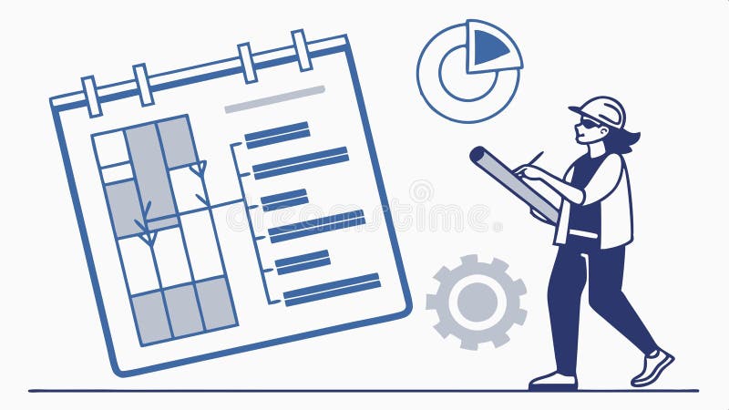 Calendar Page with Graph, Schedule Analysis, Time Management, Planning ...