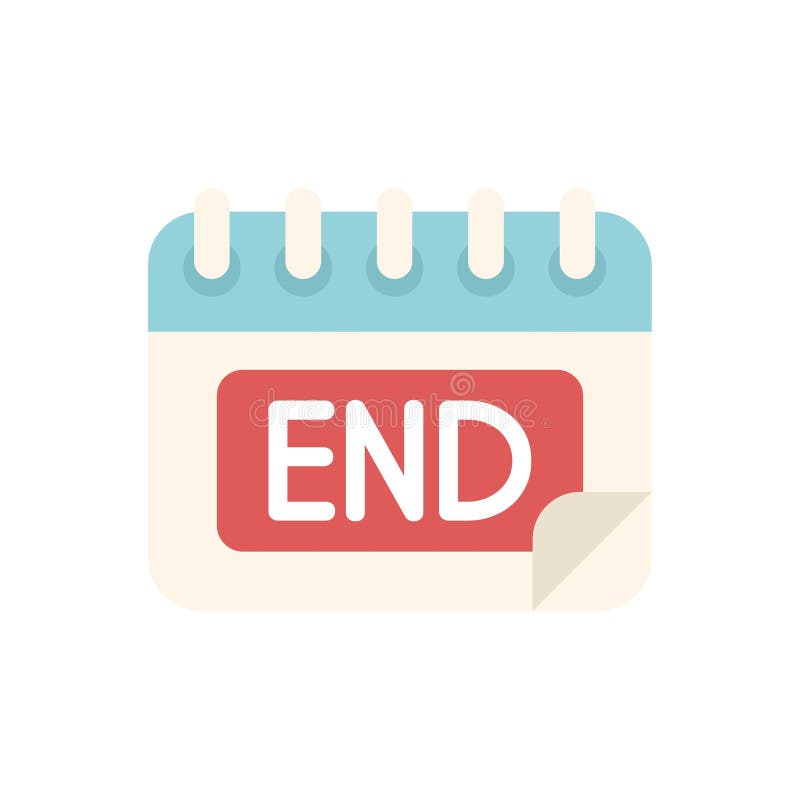 Calendar Page Showing End of Month Illustration Stock Illustration ...