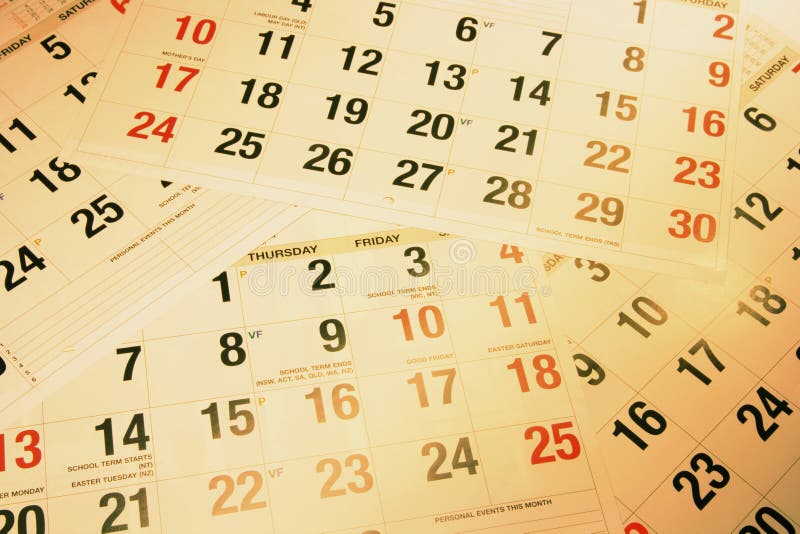 Calendar Pages stock photo. Image of plan, still, deadline - 11432220