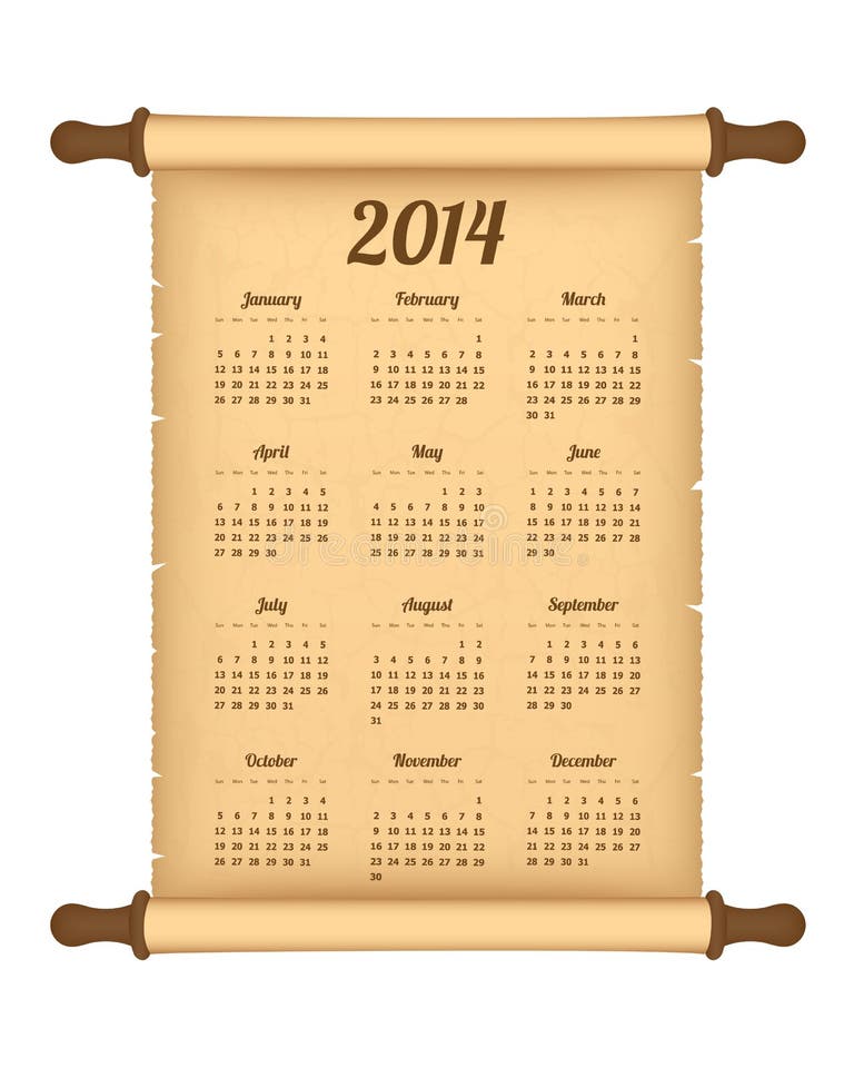Roll Calendar Stock Illustrations – 1,409 Roll Calendar Stock ...