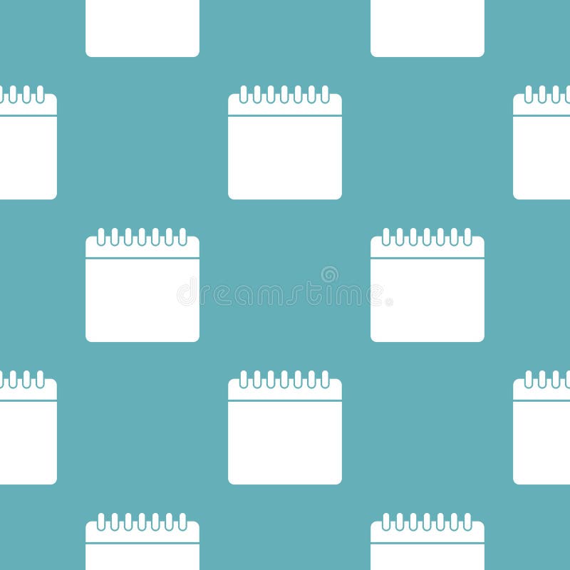 Calendar Pattern Seamless Blue Stock Vector - Illustration of abstract ...