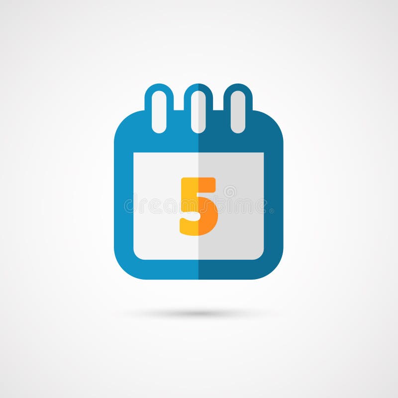 Calendar Pictogram. Vector Icon Stock Vector - Illustration of ...