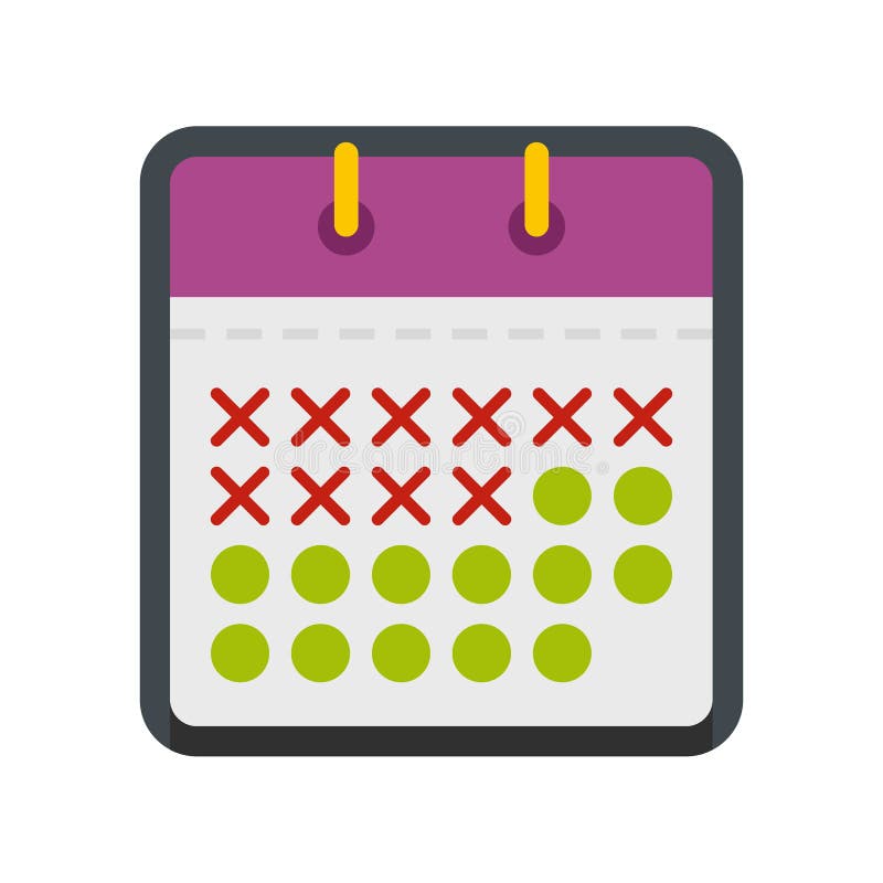 Calendar Plan Icon, Flat Style Stock Vector - Illustration of element ...