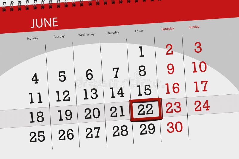 Calendar Planner for the Month, Deadline Day of the Week, Friday, 2018 ...