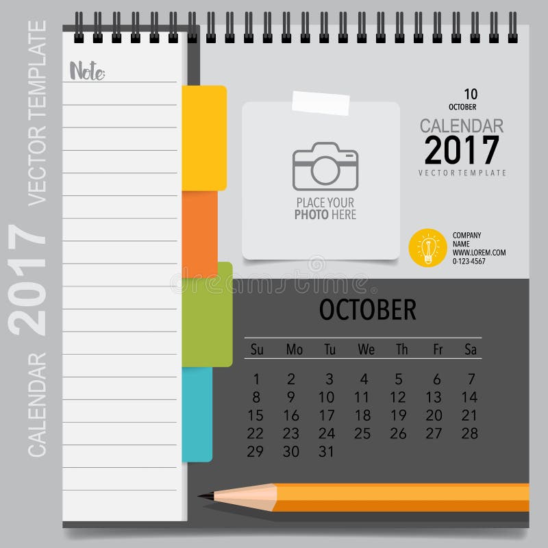 2017 Calendar Planner Vector Design, Monthly Calendar Template Stock ... 2017 Calendar Planner Vector Design, Monthly Calendar Template Stock ...