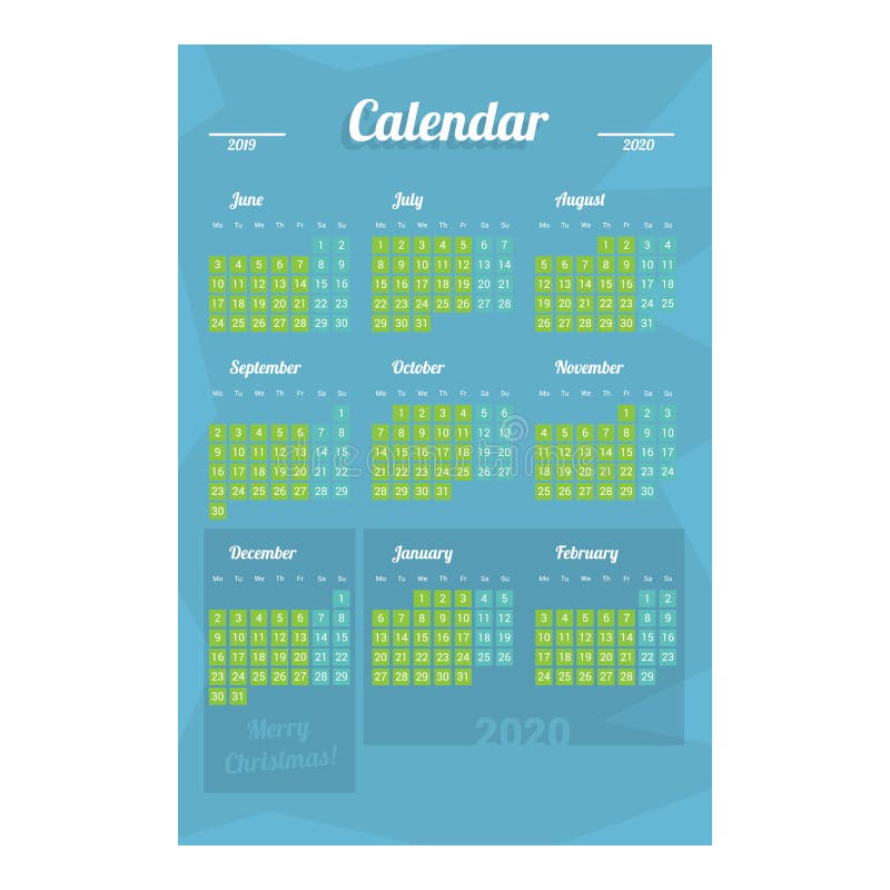 Calendar for Planning Cases and Goals. Stock Vector - Illustration of ...