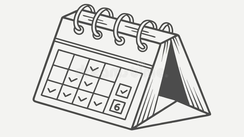 Calendar Planning Schedule Date, Vector Design Generative AI Stock ...