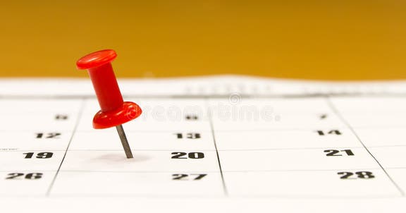 Calendar push pin stock image. Image of event, appointment - 25917175