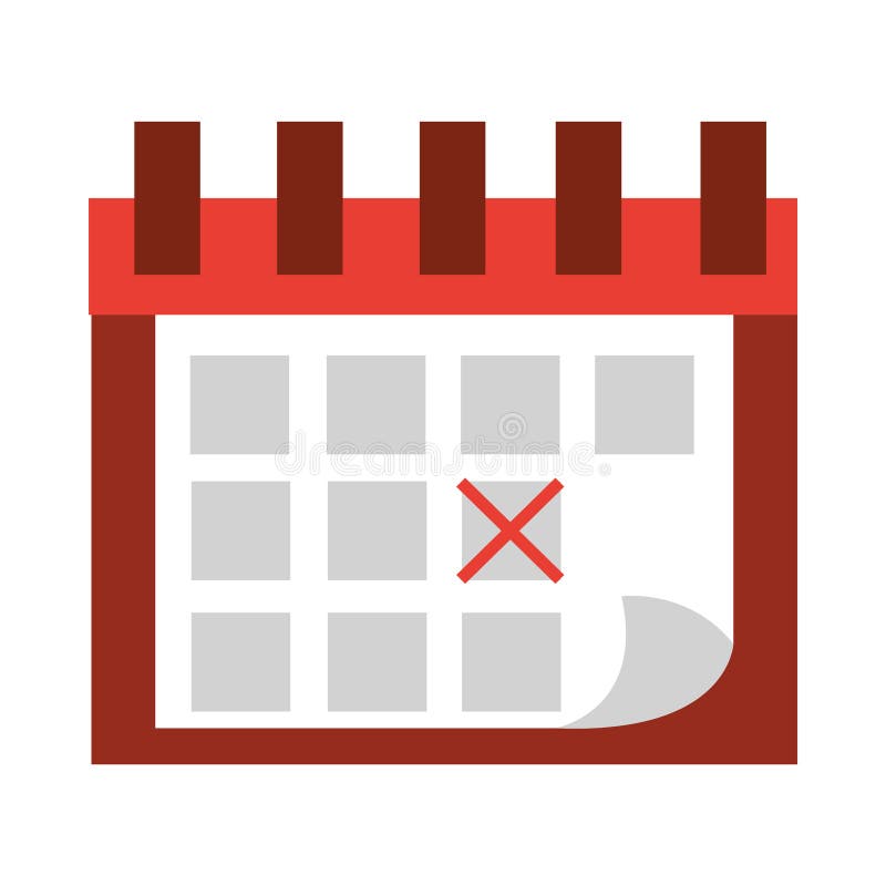 Calendar Reminder Marker Date Flat Icon Style Stock Vector ...