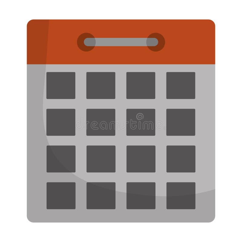 Calendar Representation Icon Image Stock Vector - Illustration of diary ...