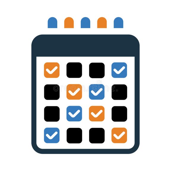 Calendar, Schedule, Checker, Calendar Schedule Icon Stock Vector ...