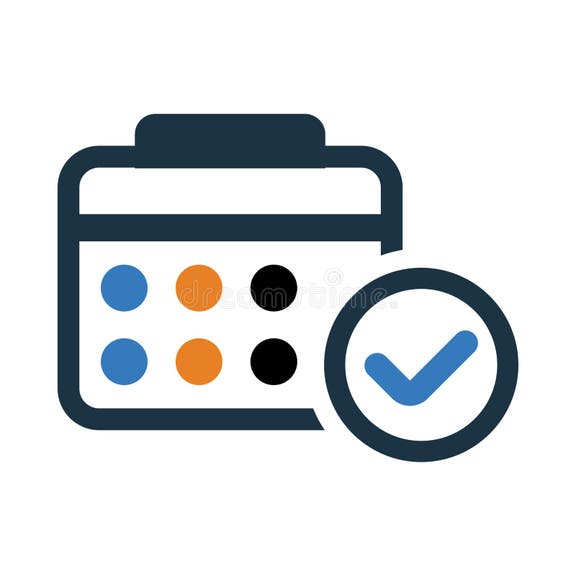 Calendar, Schedule, Checker, Calendar Schedule Icon Stock Vector ...