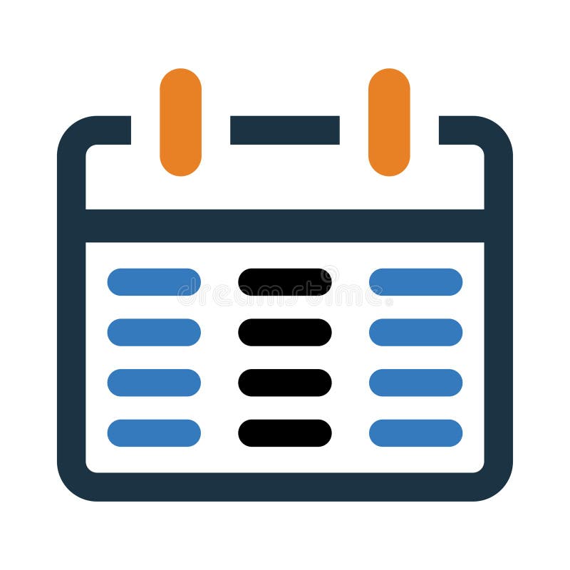 Calendar, Schedule, Calendar Schedule Icon Stock Vector - Illustration ...