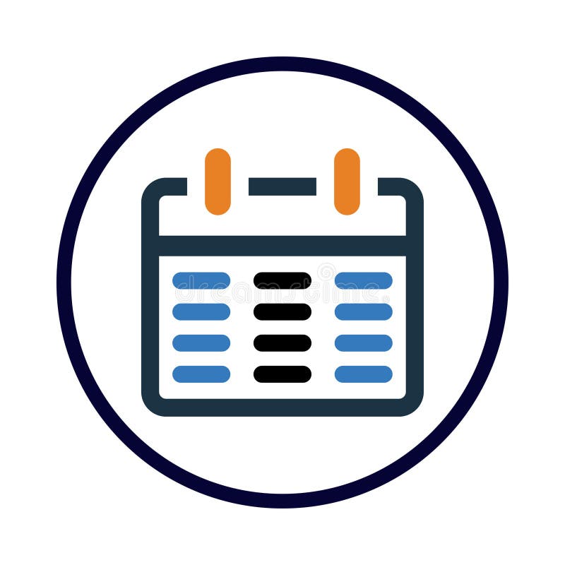 Calendar, Schedule, Calendar Schedule Icon Stock Vector - Illustration ...