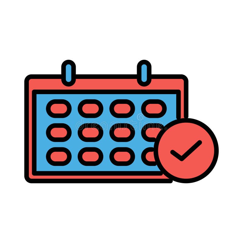 Calendar, Schedule, Calendar Schedule Icon Stock Vector - Illustration ...