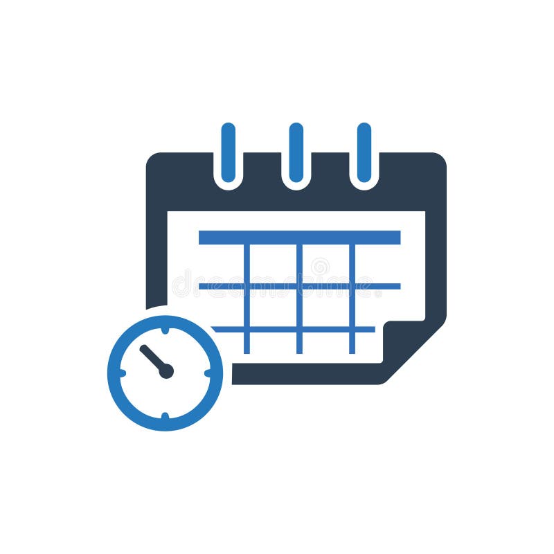 Calendar, Schedule Icon stock vector. Illustration of planner - 120452919