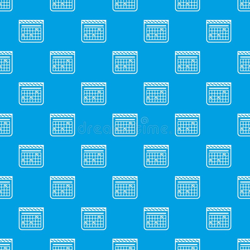 Calendar for Schedule Pattern Vector Seamless Blue Stock Vector ...