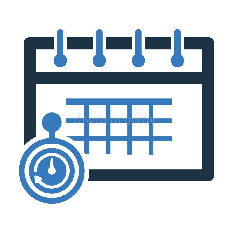 Calendar, Schedule Timing Icon. Vector Graphics Stock Vector ...