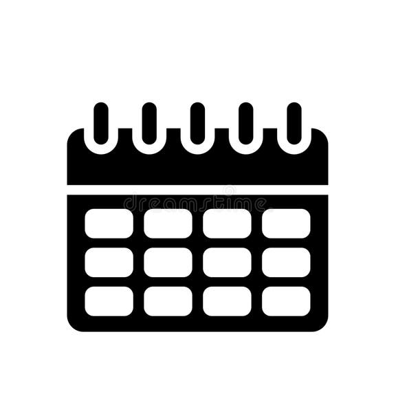 Calendar Schedule - Vector Icon Stock Vector - Illustration of button ...