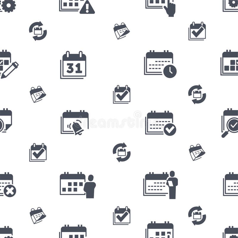 Calendar seamless pattern stock vector. Illustration of calendar ...