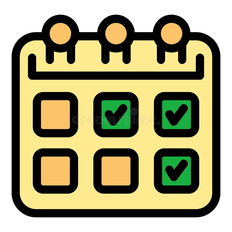 Calendar Showing Days of the Month with Check Marks for Appointments ...
