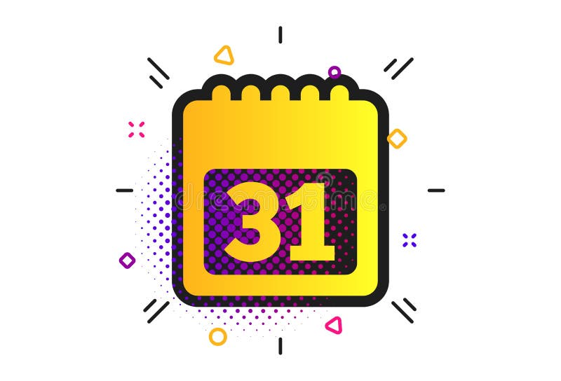 Calendar Sign Icon. 31 Day Month Symbol. Vector Stock Vector ...