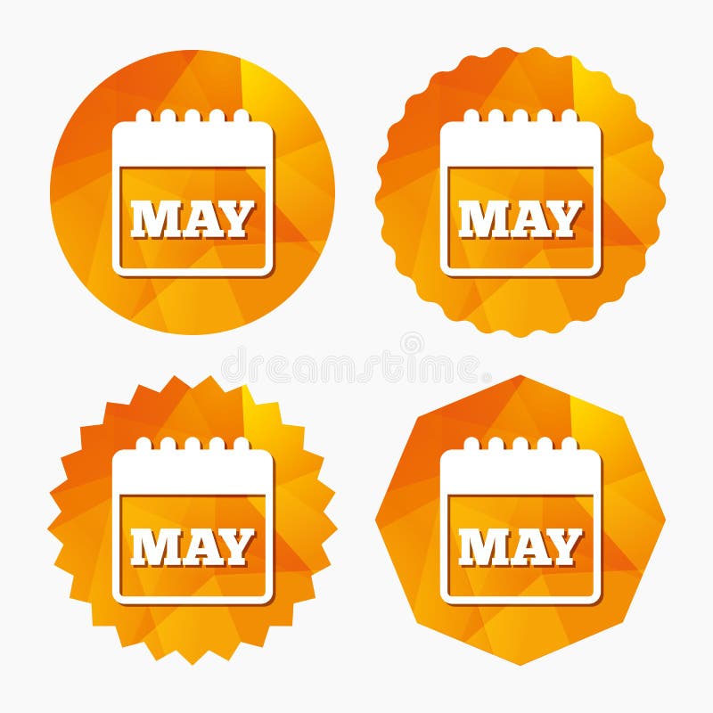 Calendar Icon May Stock Illustrations – 5,577 Calendar Icon May Stock ...