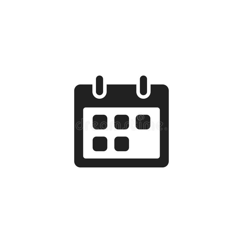 Calendar Flat Illustration, Date Concept Icon. Business Day Symbol in ...