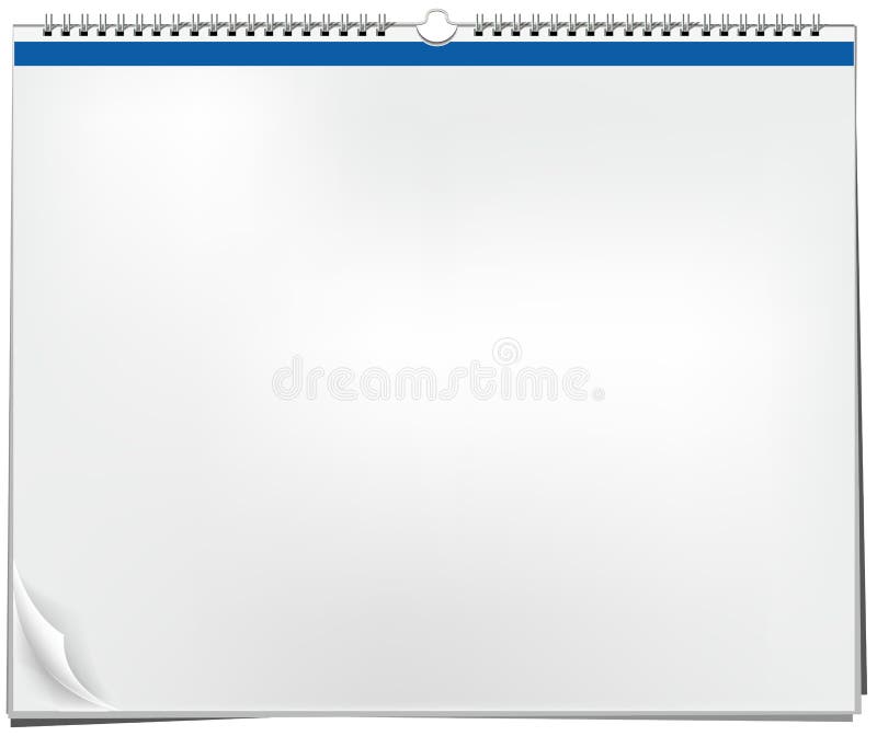 Calendar with spring stock illustration. Illustration of binder - 18065074